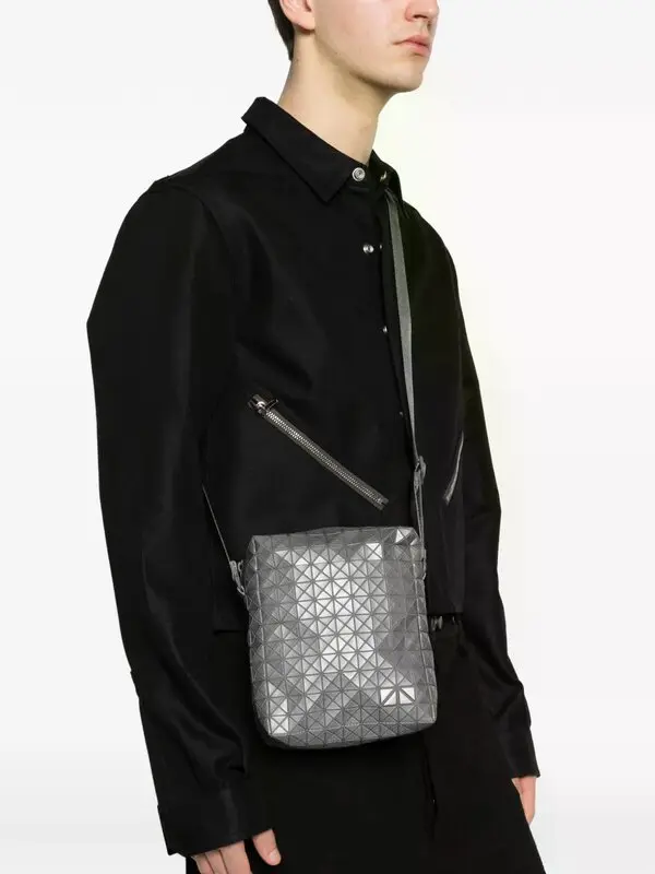 Issey Miyake Geometric Panelled Messenger Bag