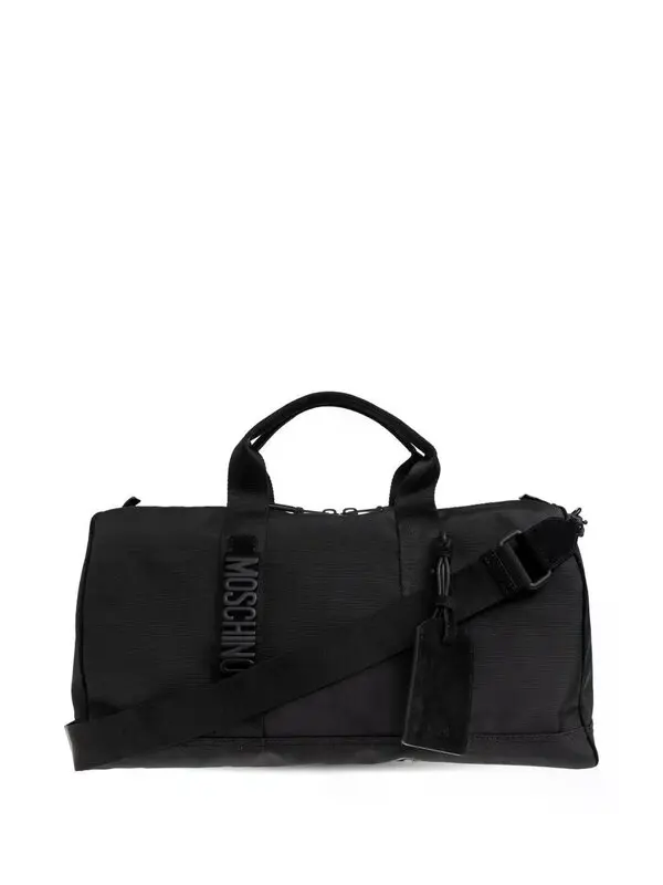 Moschino Logo-detail Holdall Bag - Black