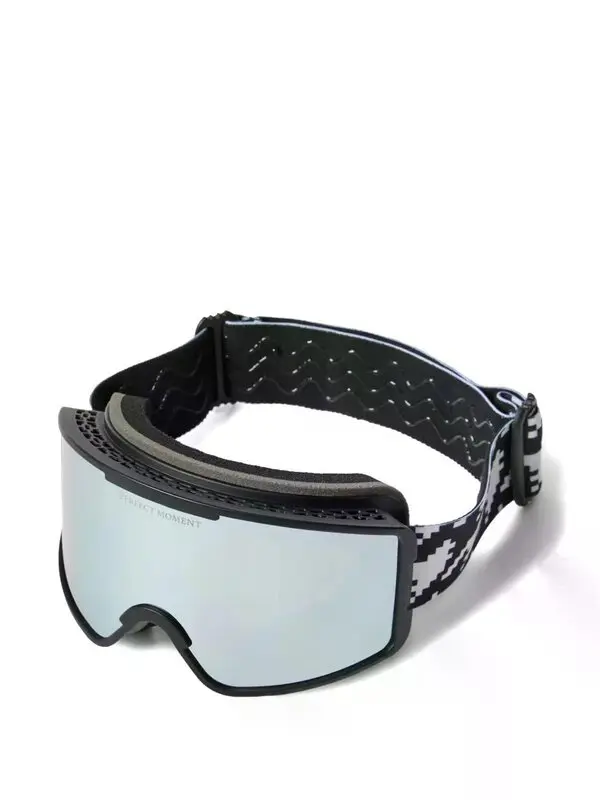 Perfect Moment Houndstooth Ski Goggles - Black