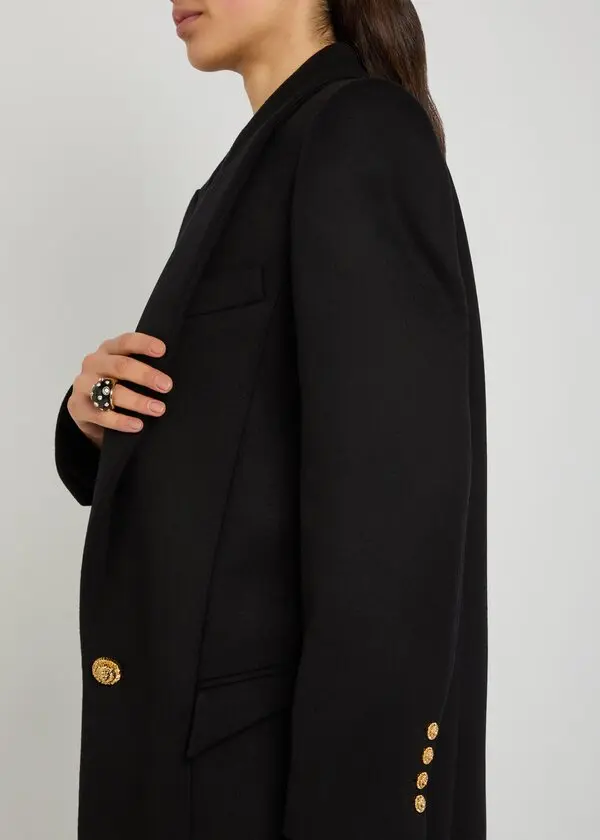 Balmain Wool And Cashmere-blend Coat