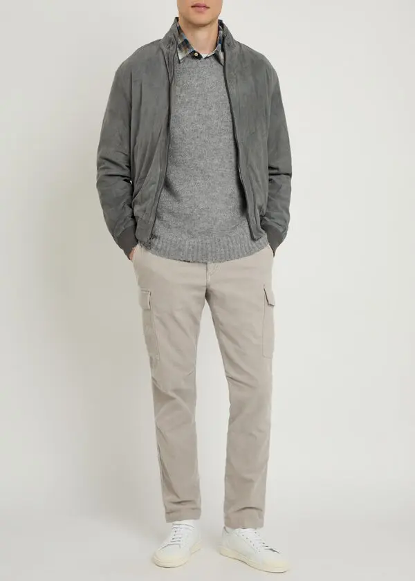 Polo Ralph Lauren Logo-embroidered Wool-blend Jumper - Grey