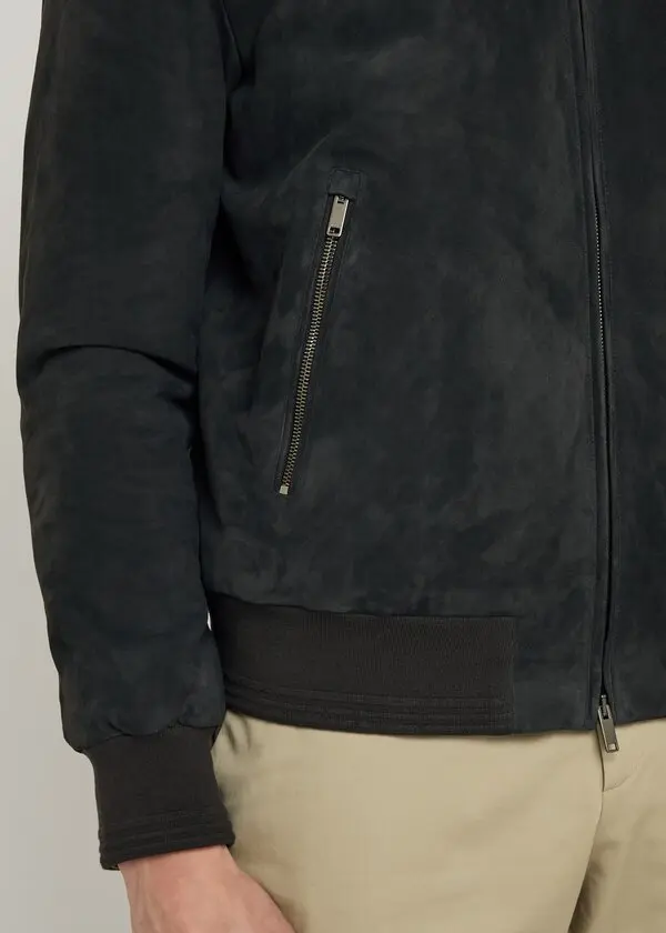 TOD'S Suede Bomber Jacket