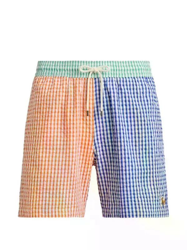 Polo Ralph Lauren Gingham Swim Shorts - Orange