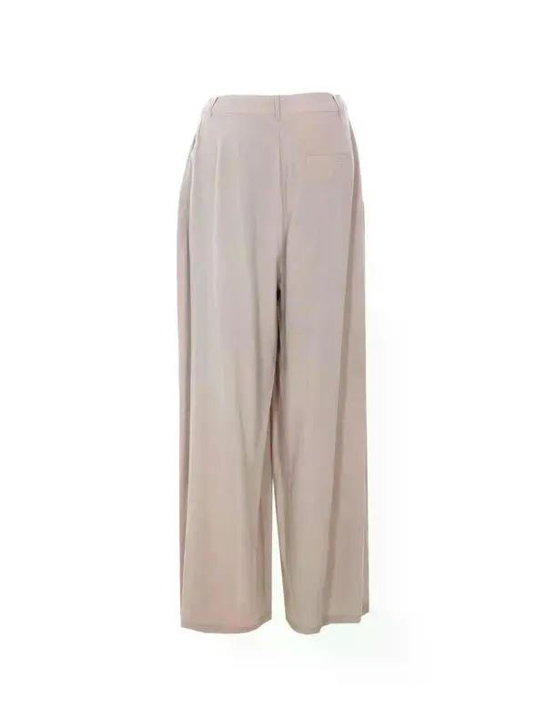 ELEH Pleated Wide-leg Trousers - Neutrals
