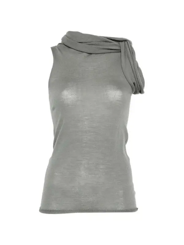 Rick Owens Sleeveless Top With Draped Detail