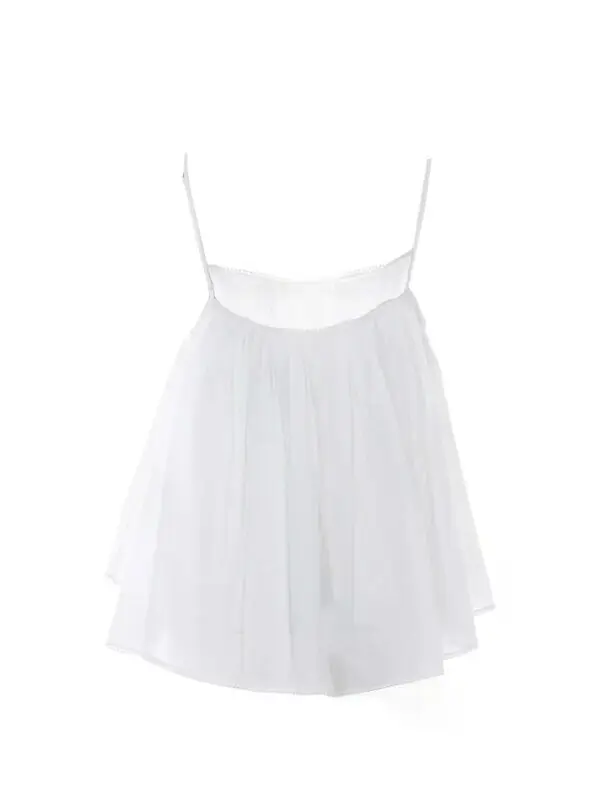 ELEH Spaghetti Strap Embroidered Top