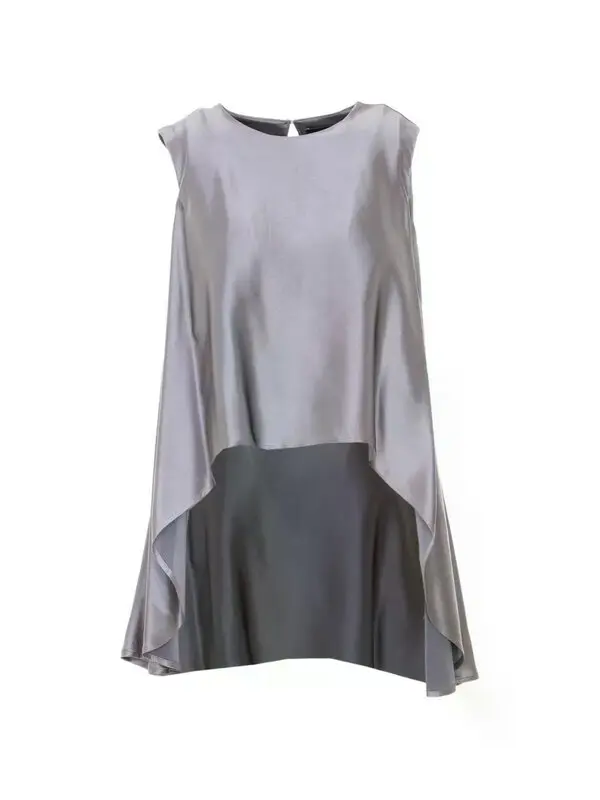 ELEH Asymmetric Round-neck Top
