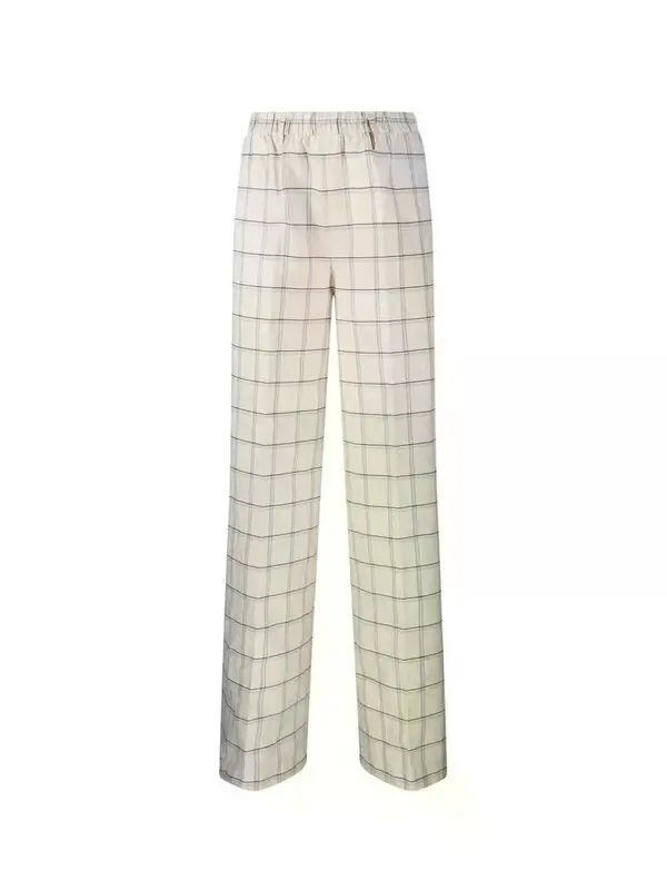 FORTE_FORTE Checked Trousers - Neutrals