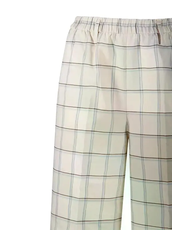 FORTE_FORTE Checked Trousers