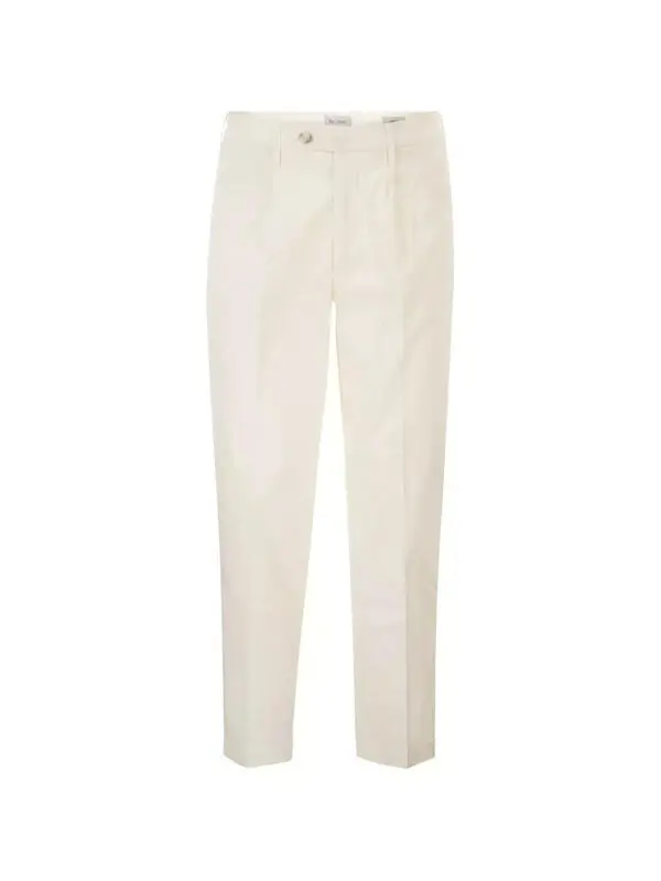 RE-HASH Marc Front-pleats Trousers - Neutrals