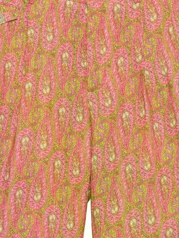 Etro Paisley Pleated Shorts