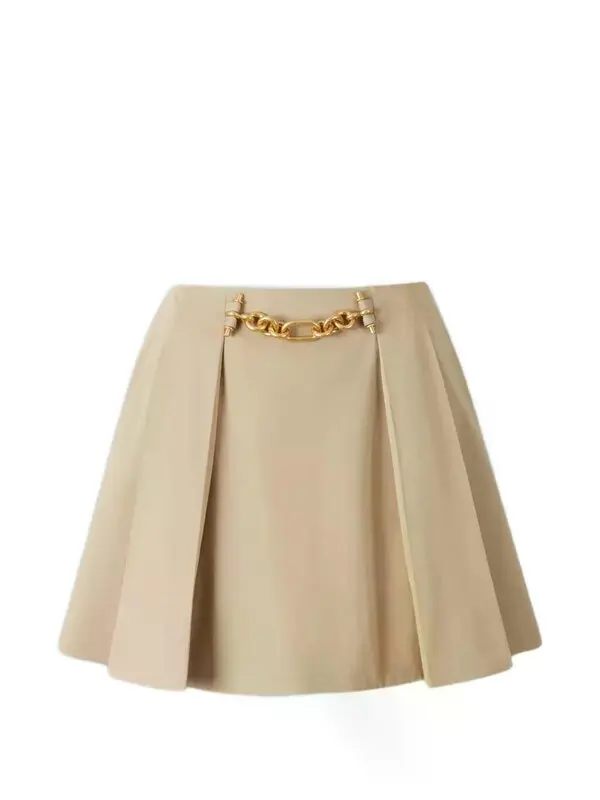 Balmain Chain Pleated Mini Skirt