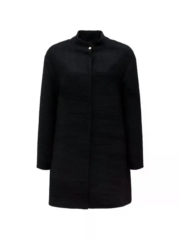 Herno Textured Coat - Black