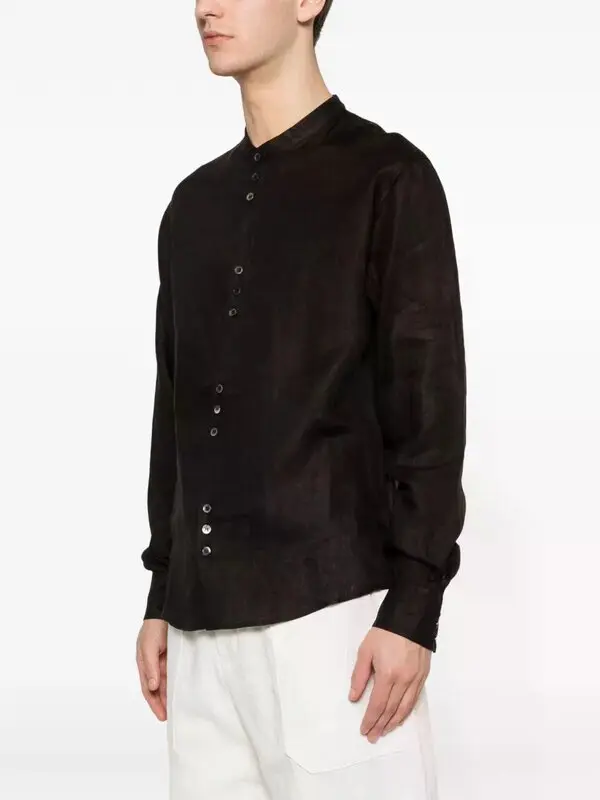 Alpha Studio Buttoned Shirt - Black