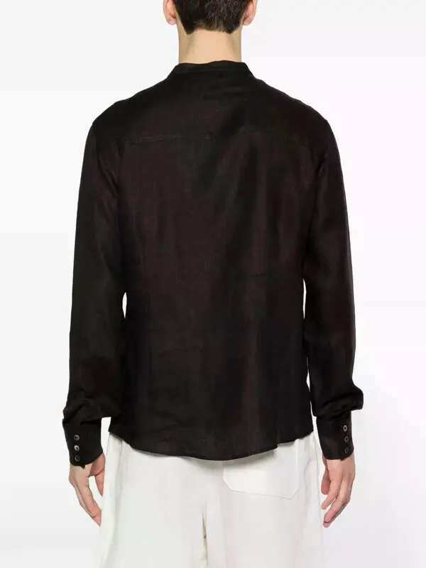 Alpha Studio Buttoned Shirt - Black