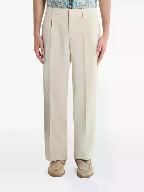 Etro Pleated Wide-leg Trousers