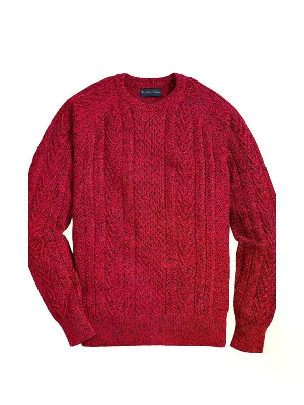 Brooks Brothers Fisherman Crewneck Sweater