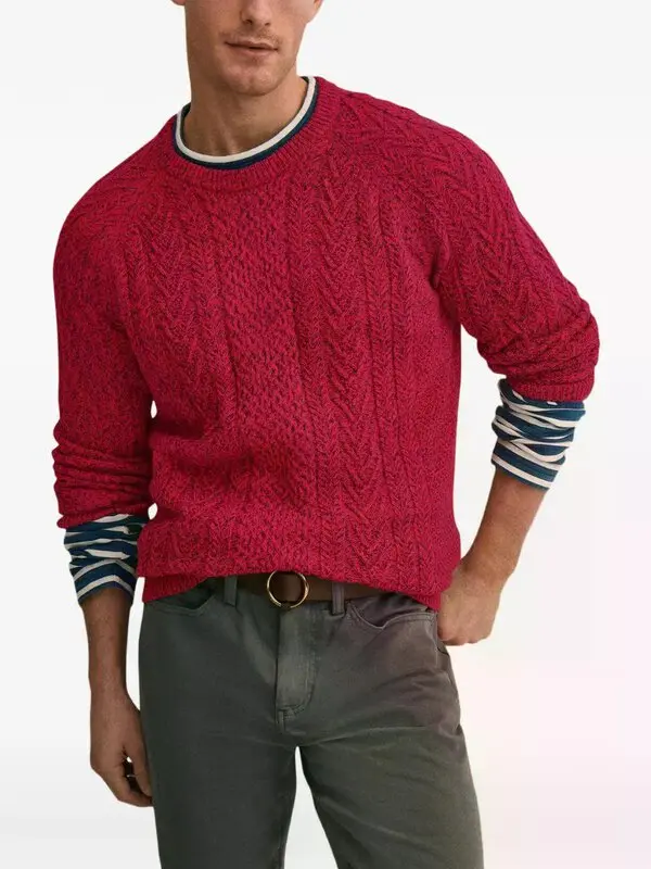Brooks Brothers Fisherman Crewneck Sweater