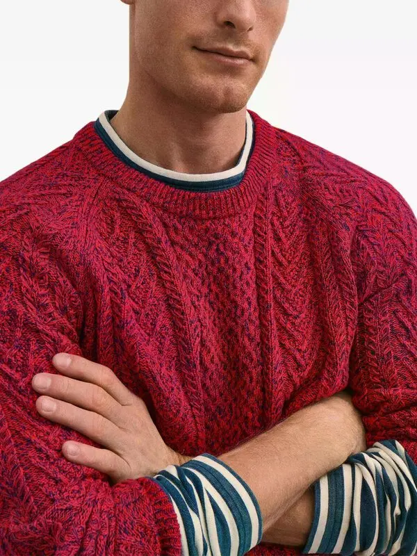 Brooks Brothers Fisherman Crewneck Sweater