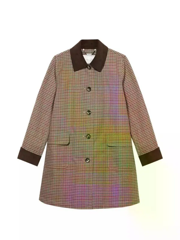 Brooks Brothers Checked Cotton Coat