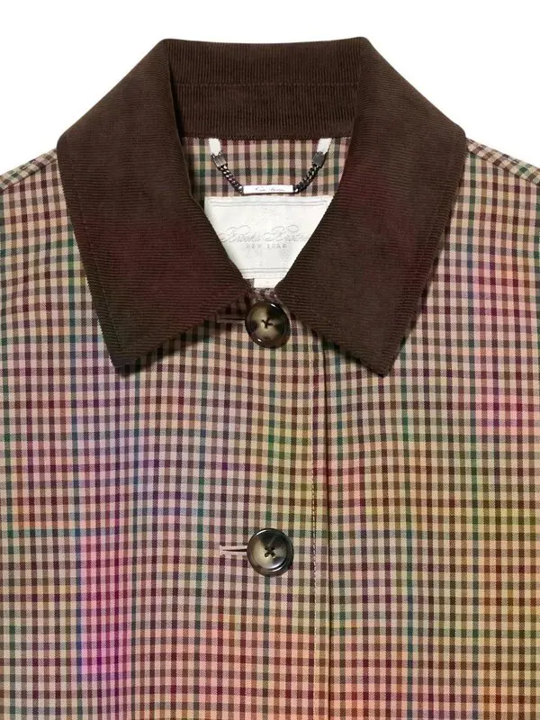 Brooks Brothers Checked Cotton Coat