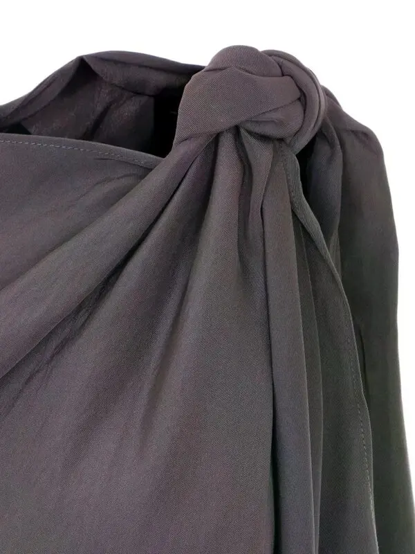ELEH Sleeveless Knot Detail Top - Grey