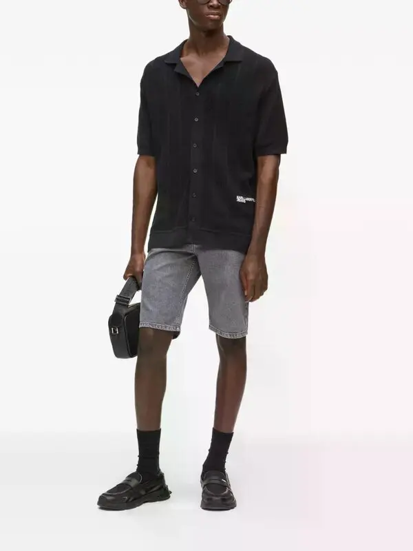 Karl Lagerfeld Belt-loops Shorts - Grey