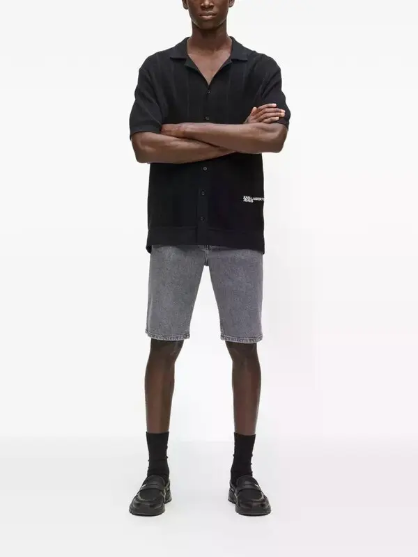 Karl Lagerfeld Belt-loops Shorts - Grey
