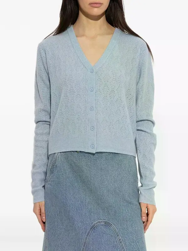 Munthe Byrd Pointelle-knit Cardigan