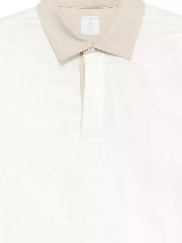 Eleventy Contrast-collar Polo Shirt