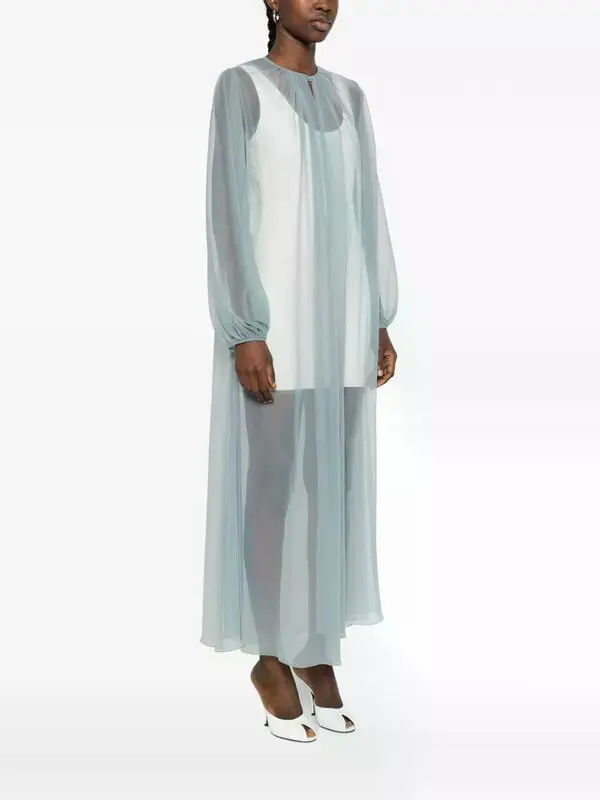 FORTE_FORTE Long-sleeve Coat - Blue