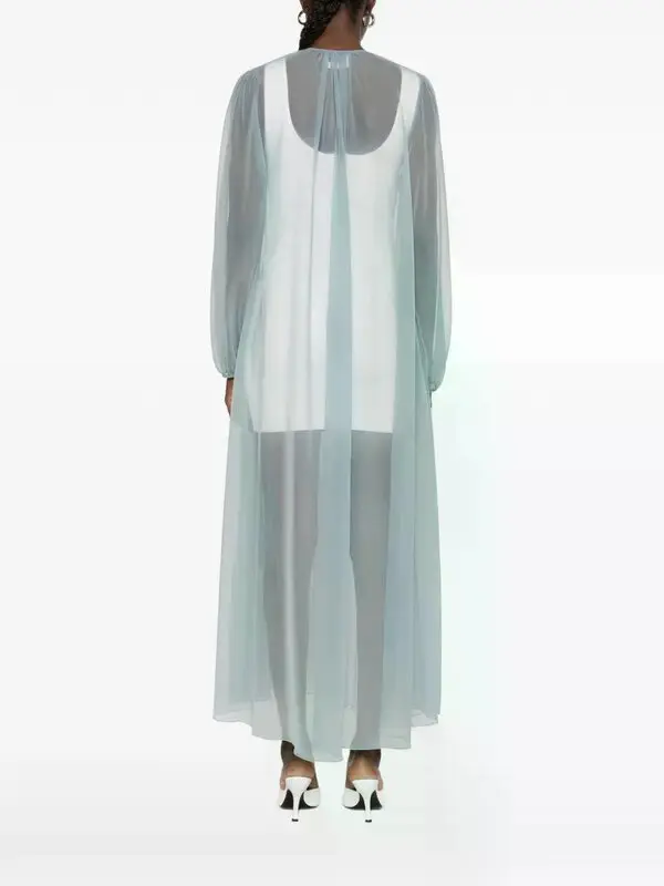FORTE_FORTE Long-sleeve Coat - Blue