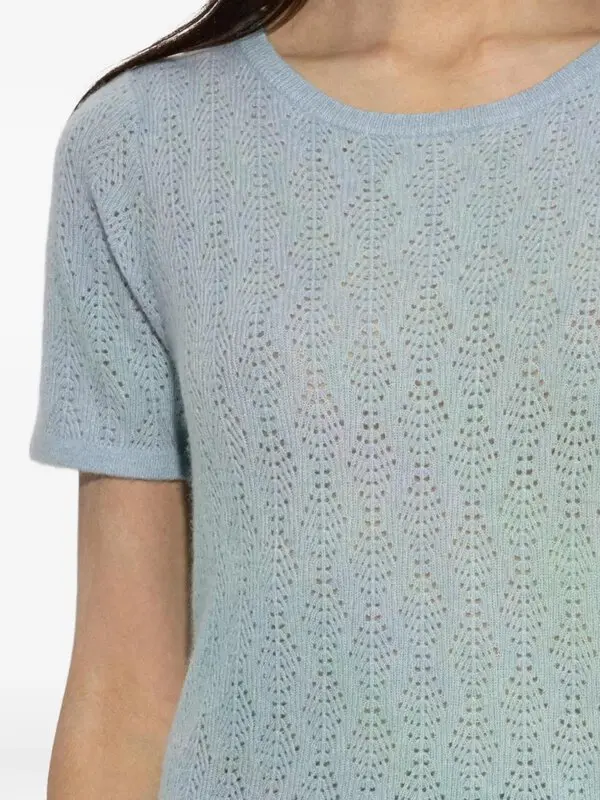 Munthe Boyli Pointelle-knit T-shirt