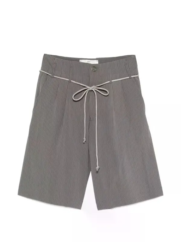 SONG FOR THE MUTE Striped Drawstring Shorts