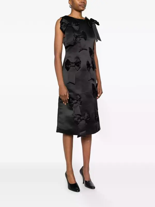 GANNI Bow-detail Midi Dress