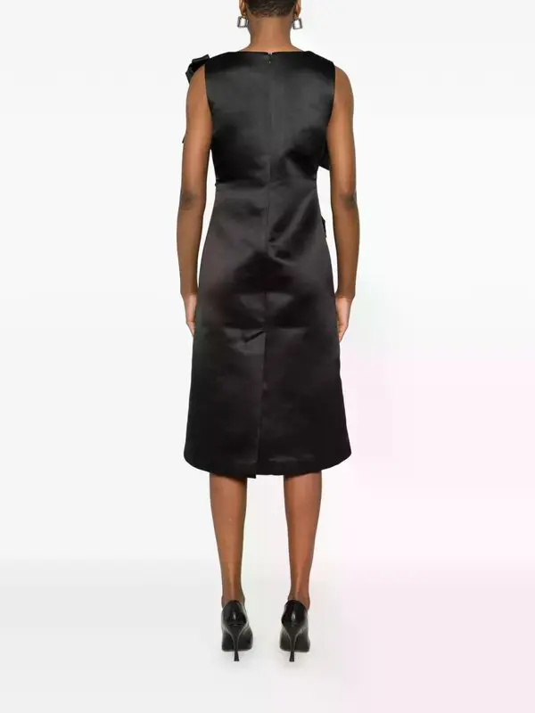 GANNI Bow-detail Midi Dress