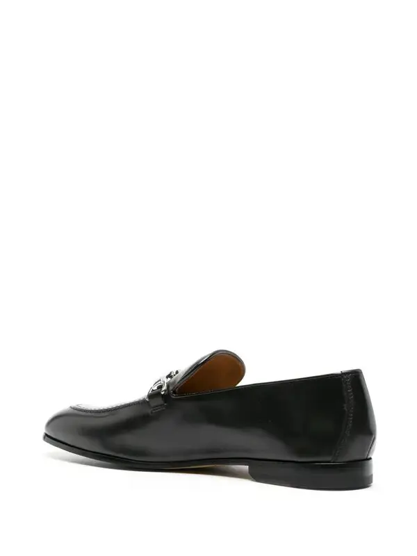 DOUCAL'S Patent Leather Horsebit Loafers