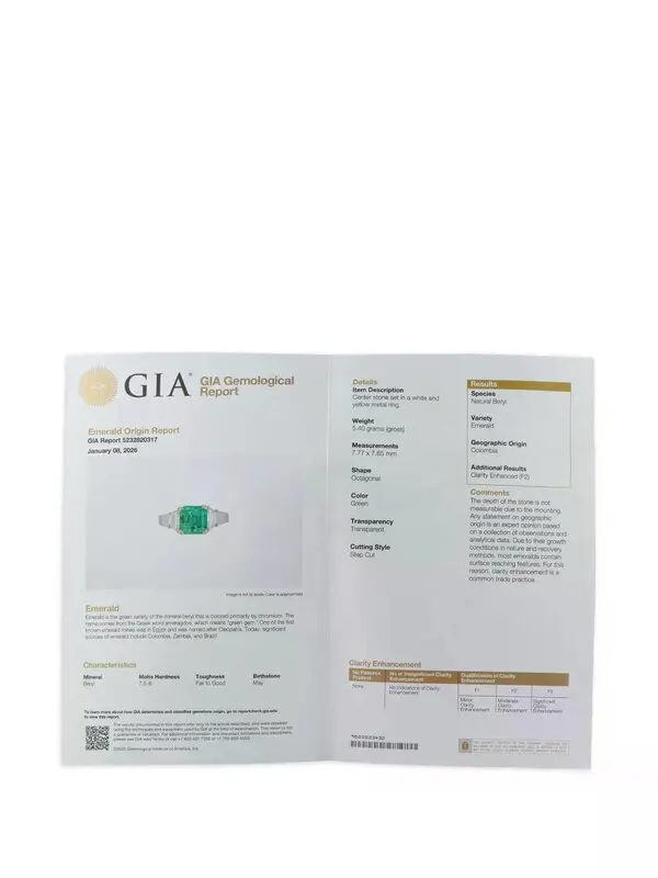 LB EXCLUSIVE Diamond And Emerald Ring