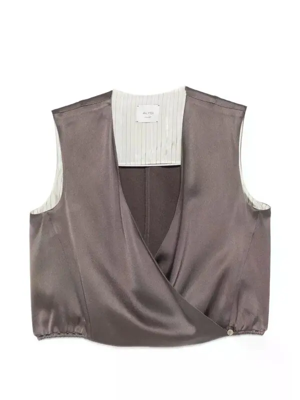 ALYSI Cross-over Top - Brown