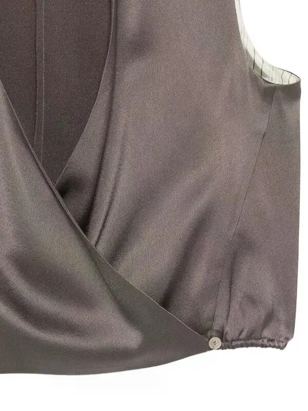 ALYSI Cross-over Top - Brown