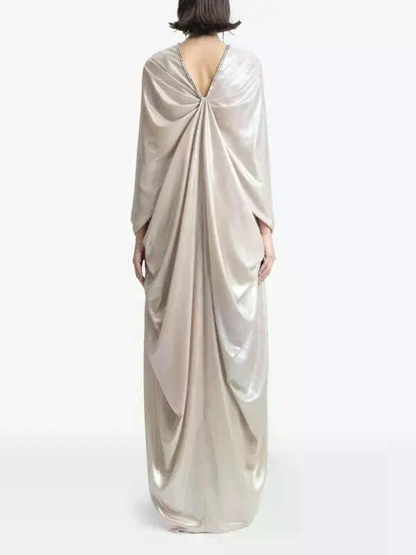 GEMY MAALOUF Draped Maxi Dress With Dropped-down Back