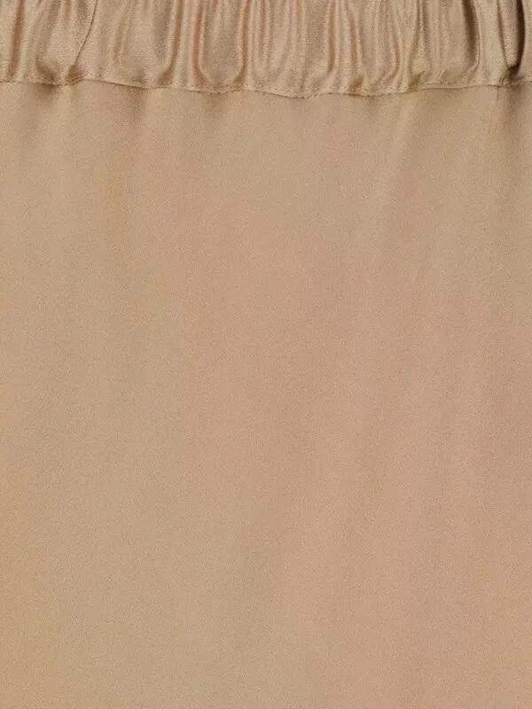 Antonelli Firenze Ruched-waistband Midi Skirt - Neutrals