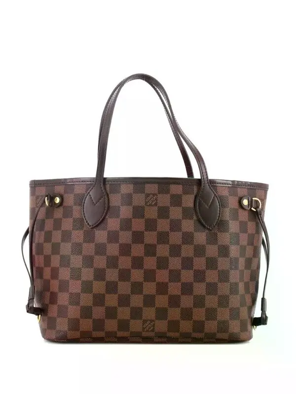 LOUIS VUITTON Neverfull Damier Pm Tote Bag - Brown