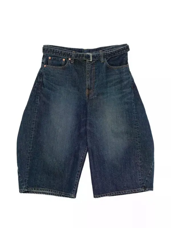 Sacai Buttoned Belted Shorts