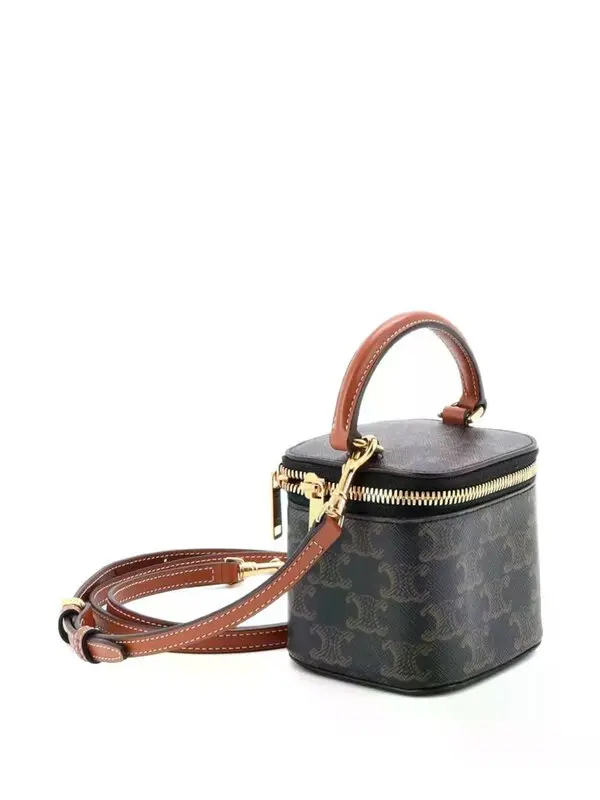Celine Triomphe Coated Canvas Mini Shoulder Bag