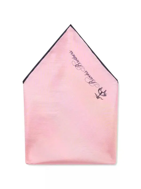 Brooks Brothers Silk Plain Pocket Square - Pink