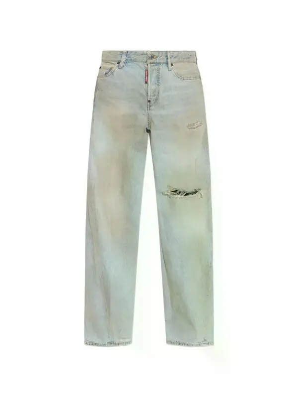Dsquared2 Wide-leg Ripped Jeans