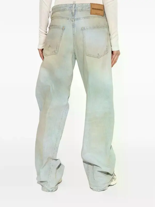 Dsquared2 Wide-leg Ripped Jeans