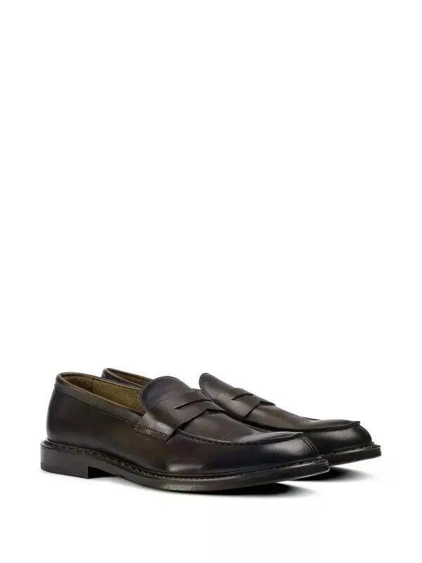 DOUCAL'S Penny Leather Loafers