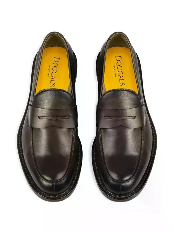 DOUCAL'S Penny Leather Loafers